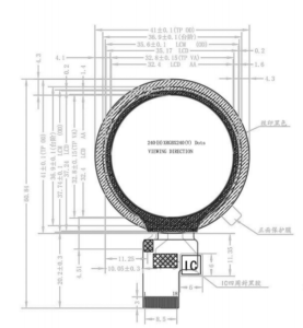1.3inch Round LCD Display SPI 4line Small Bezel 240*240 Watch ...